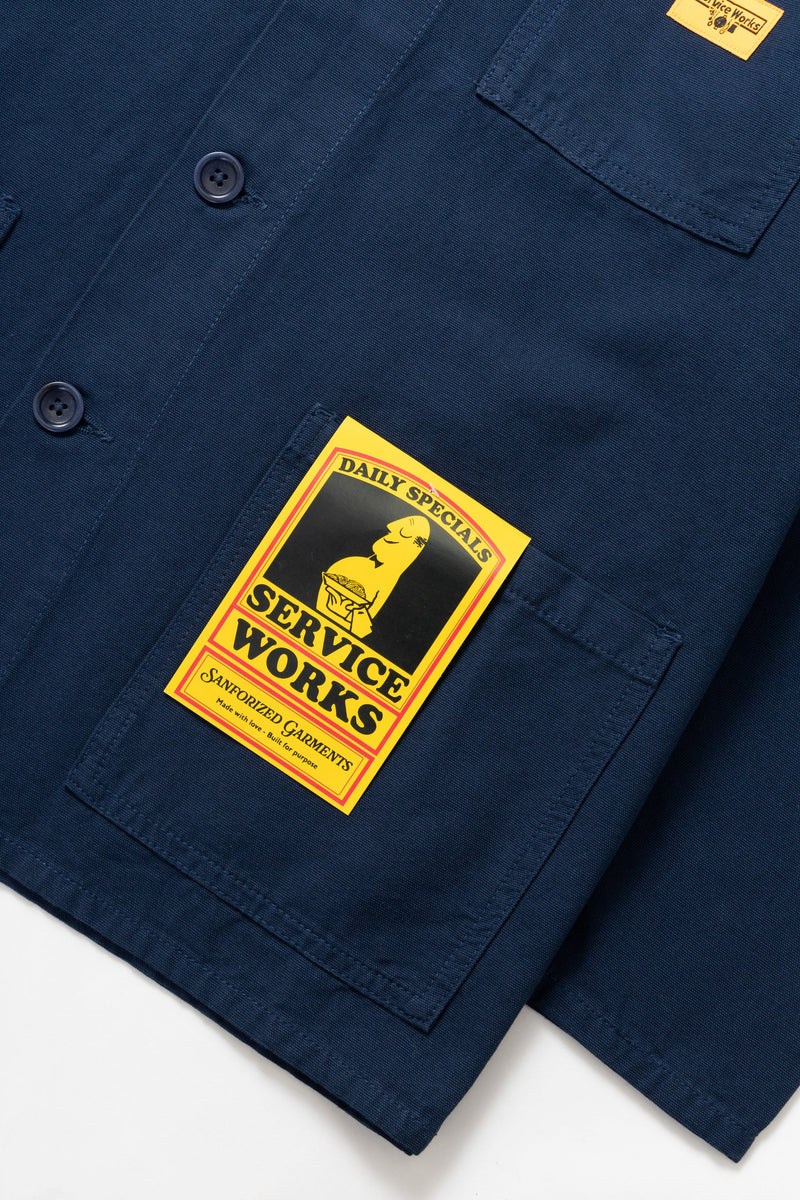 SERVICE WORKS | Canvas Chore Shirt | Navy | LONDØNWORKS