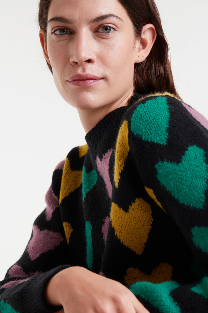 COMPANIA FANTASTICA | Jacquard Knit Jumper | Cupid Lines | LONDØNWORKS