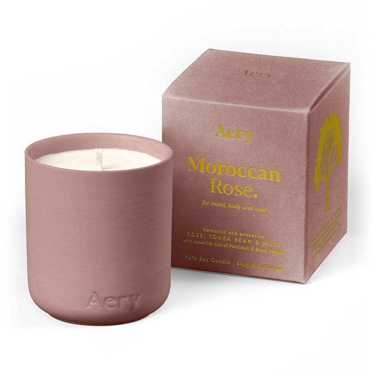 AERY | Moroccan Rose Mini Scented Candle | LONDØNWORKS