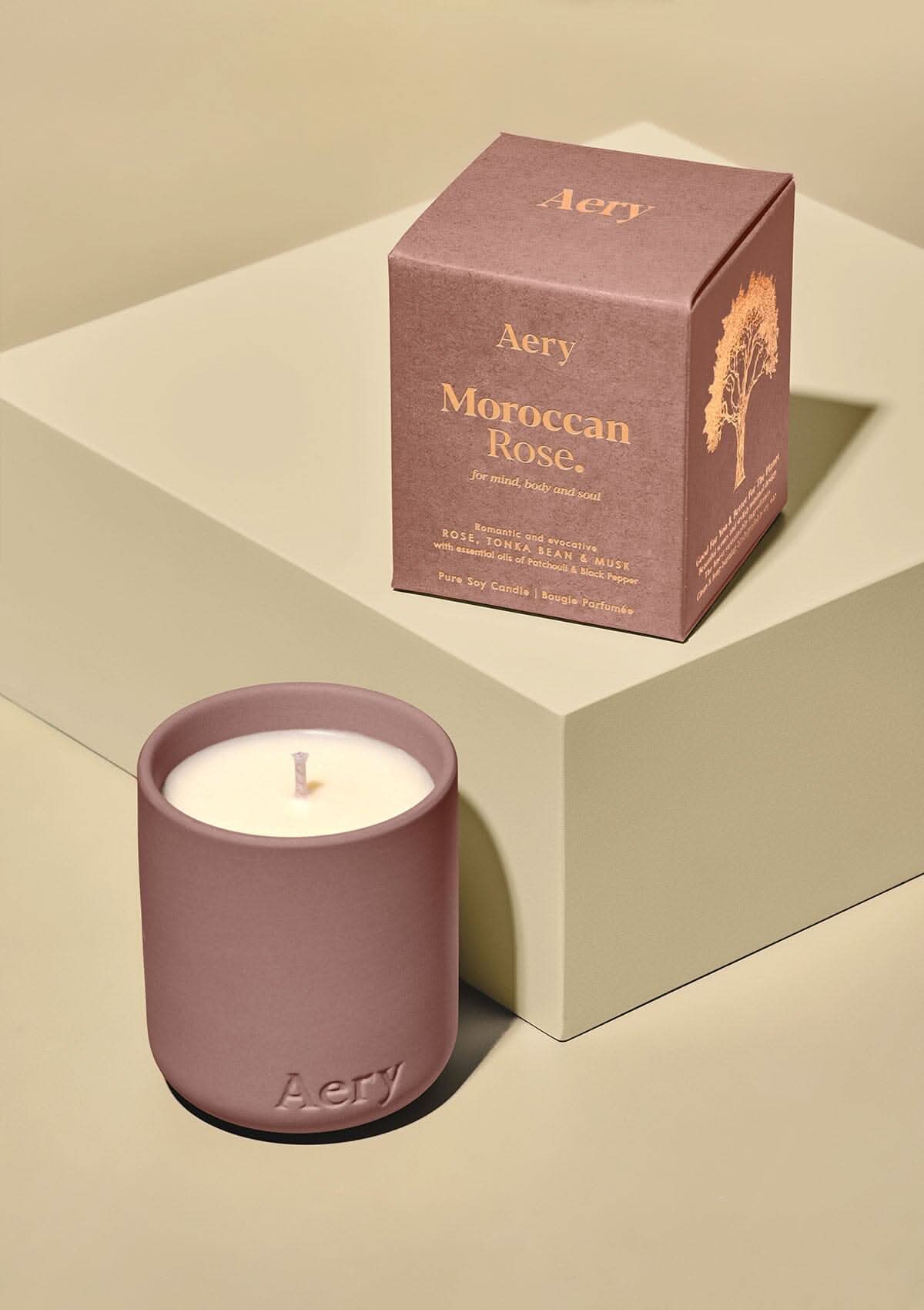 AERY | Moroccan Rose Mini Scented Candle | LONDØNWORKS