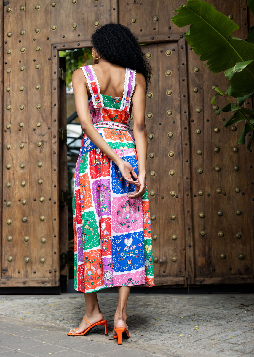 EMILY LOVELOCK | Victoria Dress | Multi | LONDØNWORKS